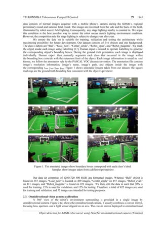 Object detection for KRSBI robot soccer using PeleeNet on omnidirectional camera | PDF