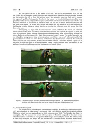 Object detection for KRSBI robot soccer using PeleeNet on omnidirectional camera | PDF