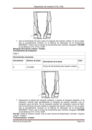 3116 3126 manual de desarmado y armado motor cat | PDF
