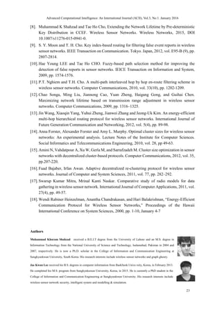 ERCA: Energy-Efficient Routing and Reclustering Algorithm for Cceftoextend Network Lifetime in ...