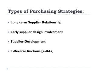 31185020 purchasing-and-vendor-management-lecture-6 | PDF