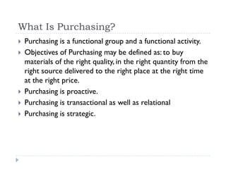 31185020 purchasing-and-vendor-management-lecture-6 | PPT