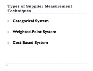31185020 purchasing-and-vendor-management-lecture-6 | PPT