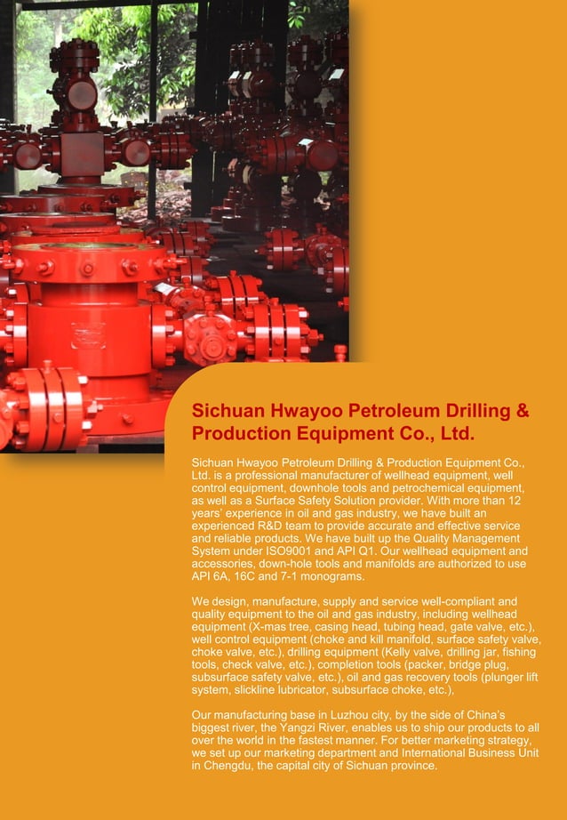 Hwayoo - Wellhead Equipment & Christmass Tree 20160802 | PDF