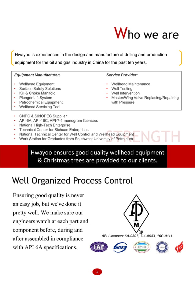 Hwayoo - Wellhead Equipment & Christmass Tree 20160802 | PDF