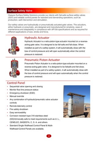 Hwayoo - Wellhead Equipment & Christmass Tree 20160802 | PDF