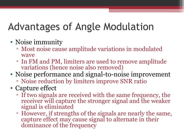 311 angle modulation | PPT