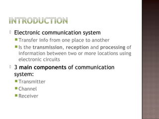 311 introduction to communication system | PPT