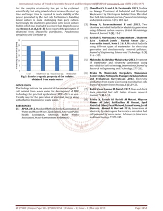 Isolation and Screening of Exoelectrogenic Bacteria from Waste Water | PDF