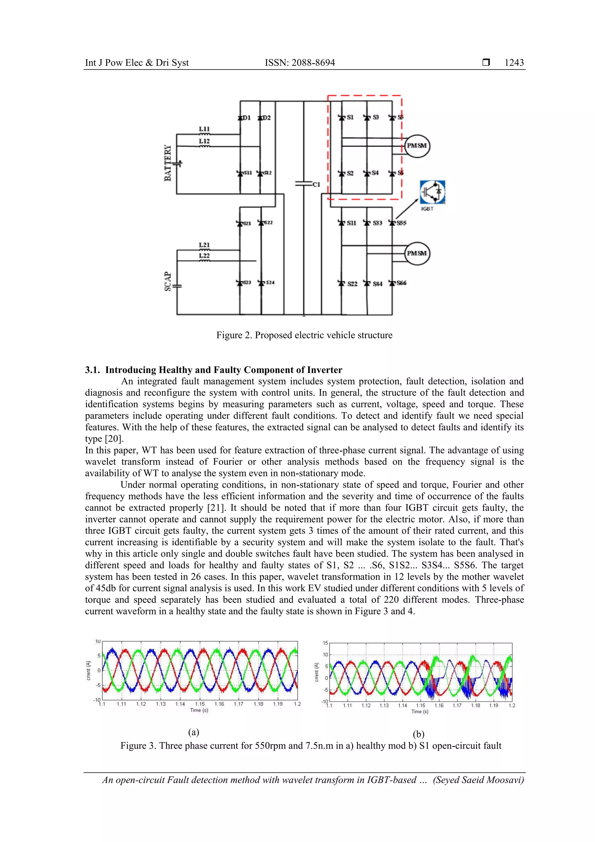 An Open-Circuit Fault Detection Method with Wavelet Transform In IGBT-Based DC/AC Inverter Used ...