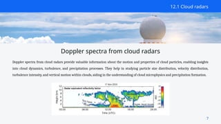 Presentation about cloud and spaceborne radars | PPT