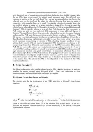 NON-SPLIT PERFECTLY MATCHED LAYER BOUNDARY CONDITIONS FOR NUMERICAL SOLUTION OF 2D MAXWELL ...