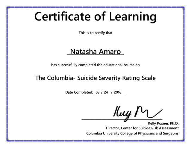 C-SSRSCertificateofLearning | DOCX