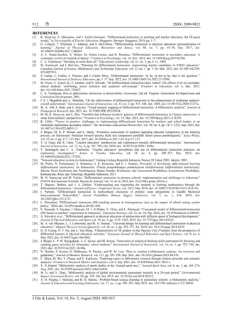 Differentiation instruction publications in physical education: bibliometric analysis of the ...