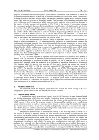 Cyber DoS attack-based security simulator for VANET | PDF