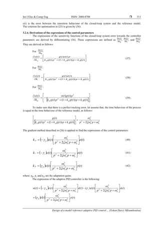Design of a model reference adaptive PID control algorithm for a tank system | PDF