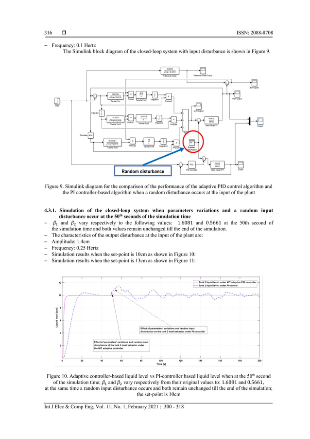 Design of a model reference adaptive PID control algorithm for a tank ...