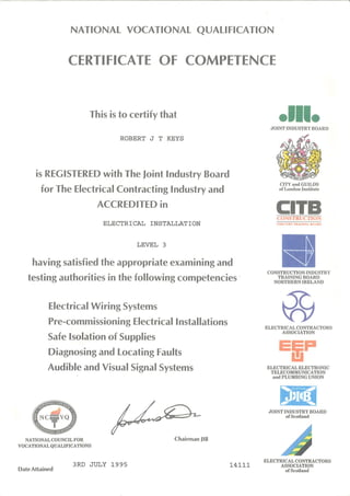 NVQ level 3 (1995) | PDF