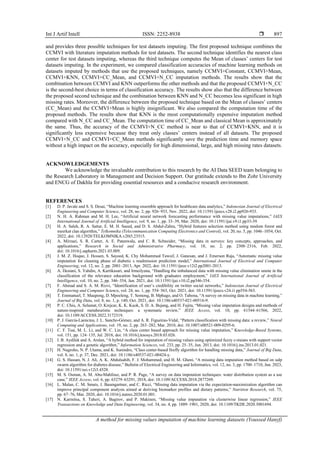 A method for missing values imputation of machine learning datasets | PDF