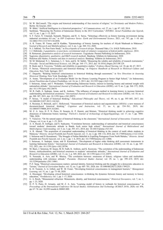 Understanding history, historical thinking, and historical ...