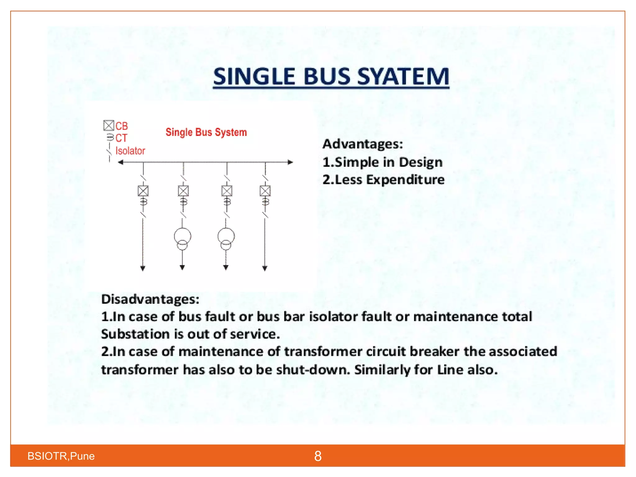 classification of substation & busbar arrangement | PPT