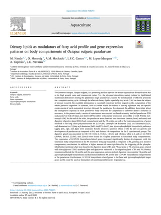 Dietary lipids as modulators of fatty acid profile and gene expression ...