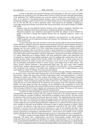 The use of augmented reality in assessing and training children with ...