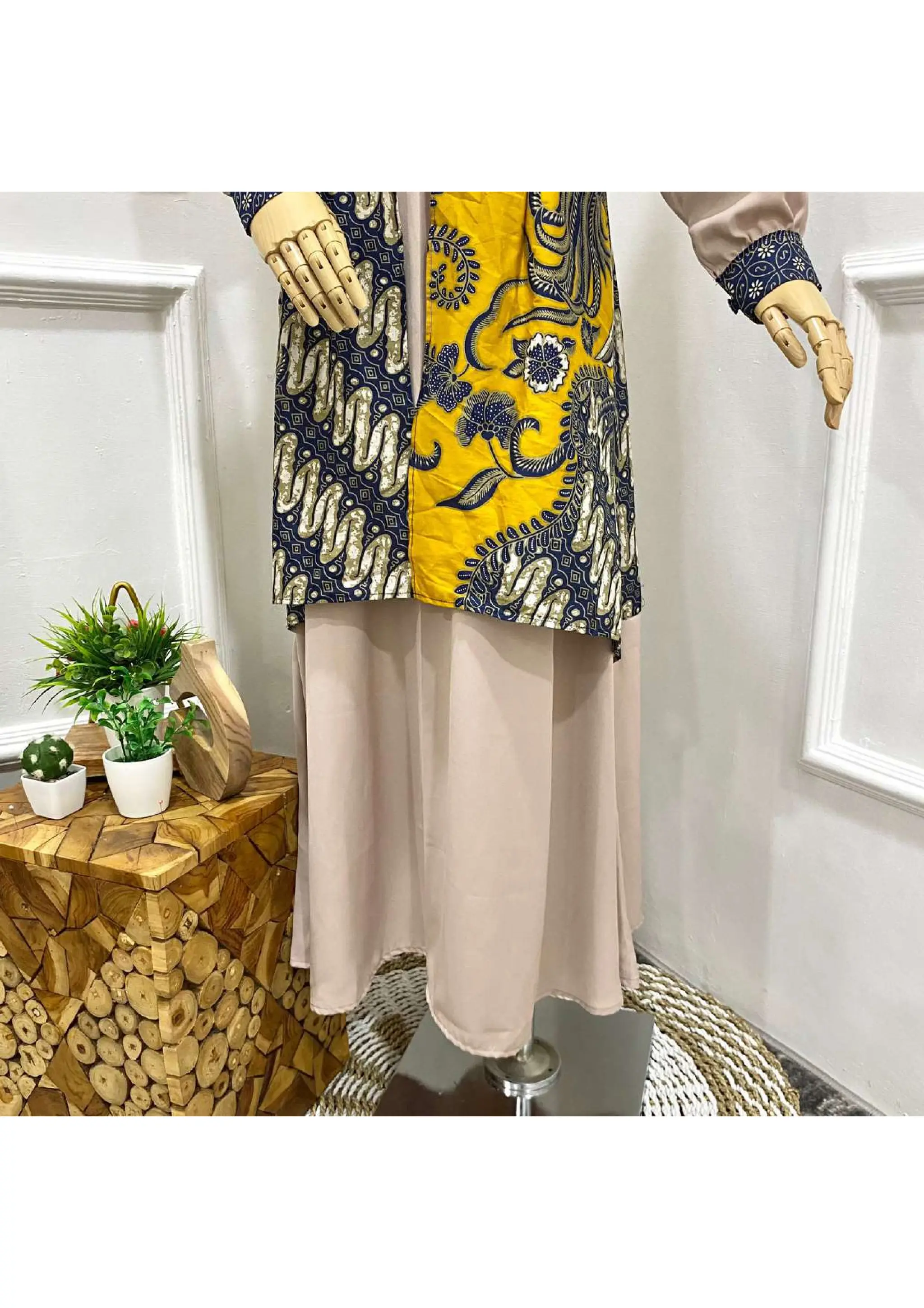 Jahit Gamis Batik Kombinasi by Rumah Jahit Azka | PDF
