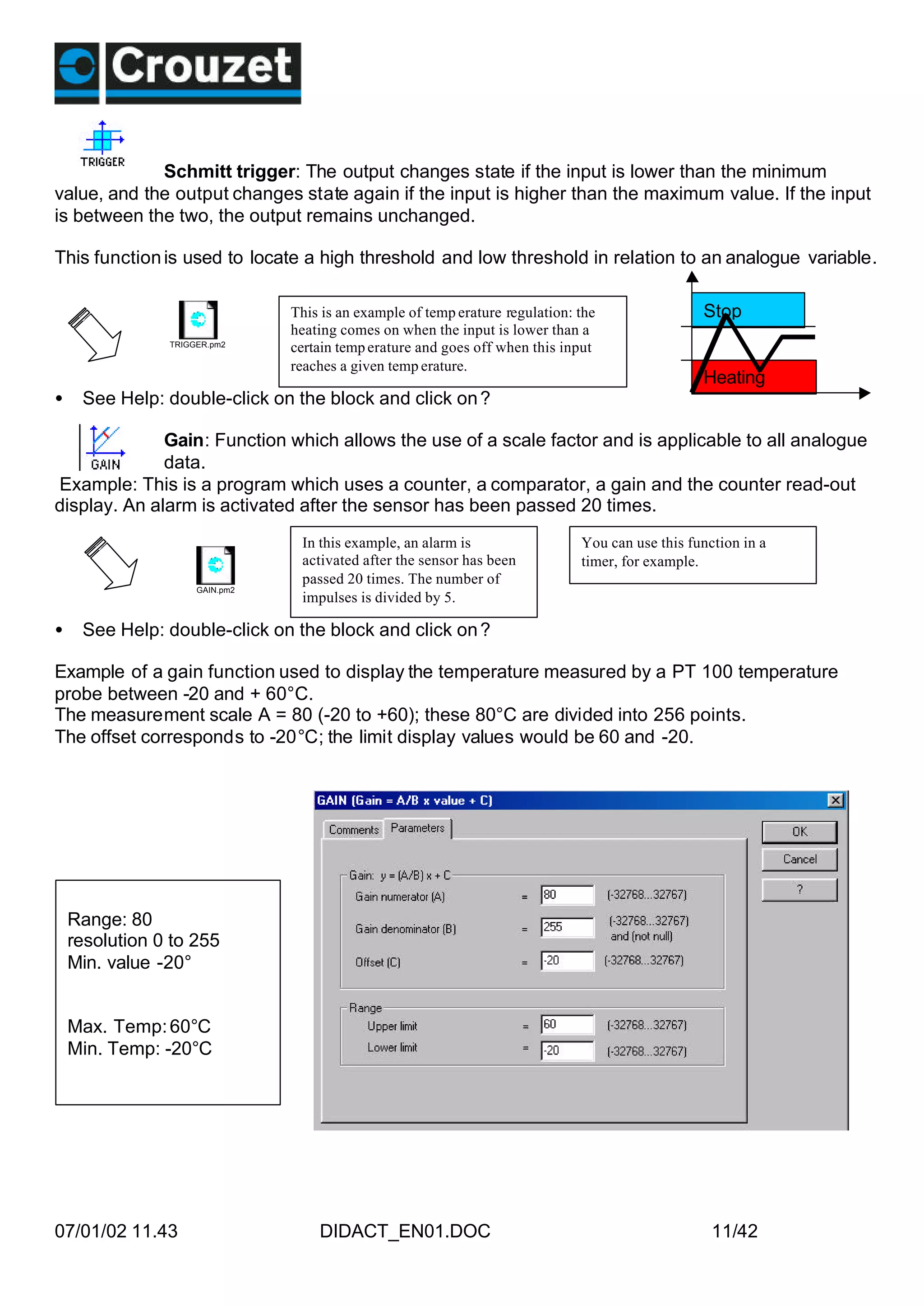 Manual de programacion PLC Crouzet Millenium | PDF