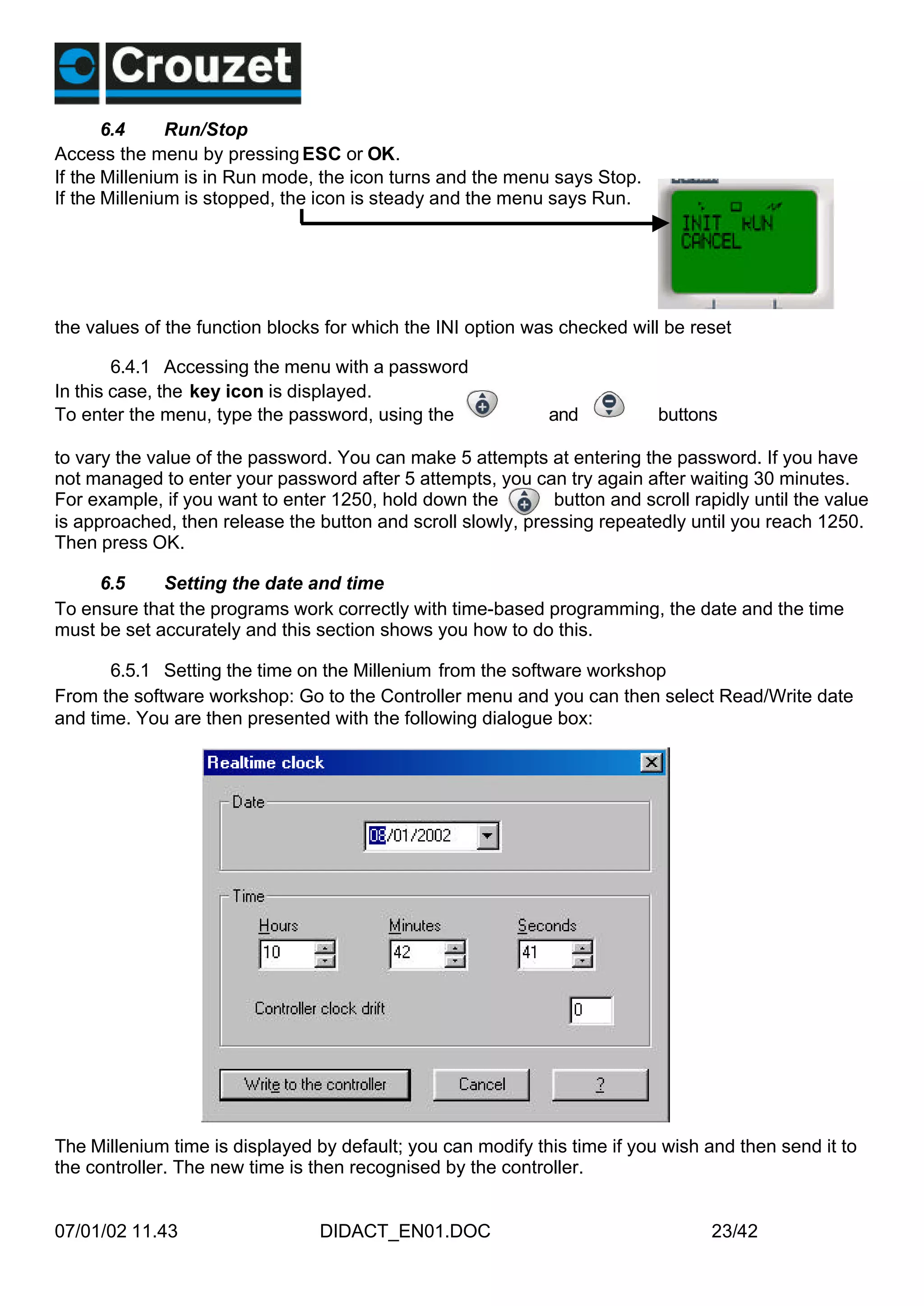 Manual de programacion PLC Crouzet Millenium | PDF