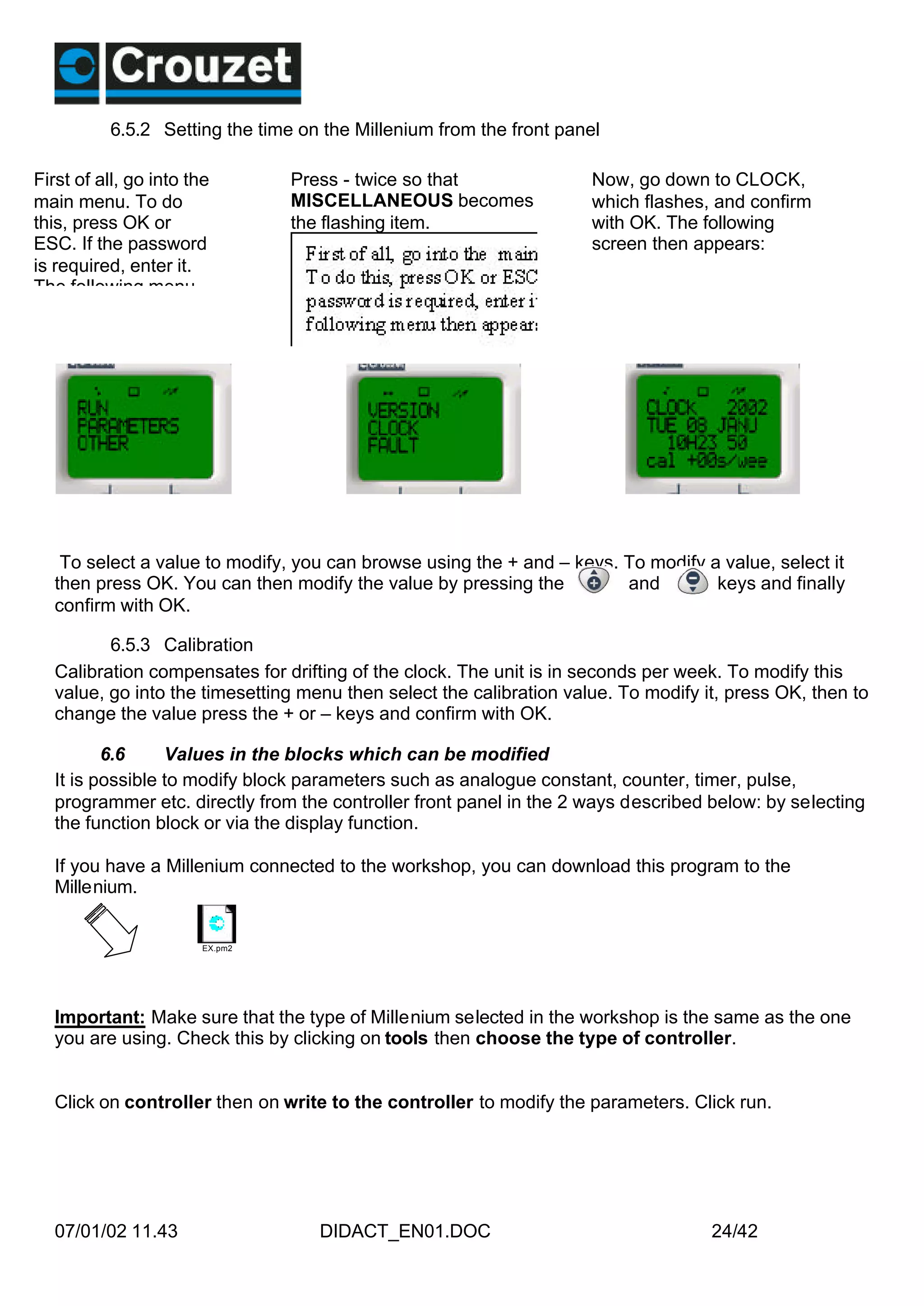 Manual de programacion PLC Crouzet Millenium | PDF