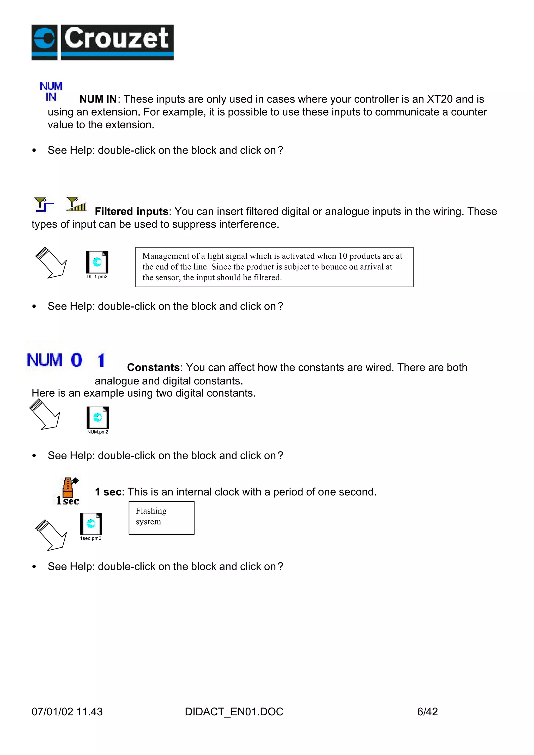 Manual de programacion PLC Crouzet Millenium | PDF