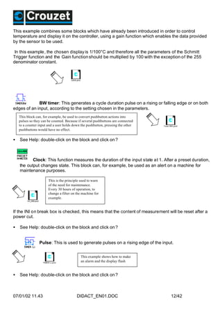 Manual de programacion PLC Crouzet Millenium | PDF