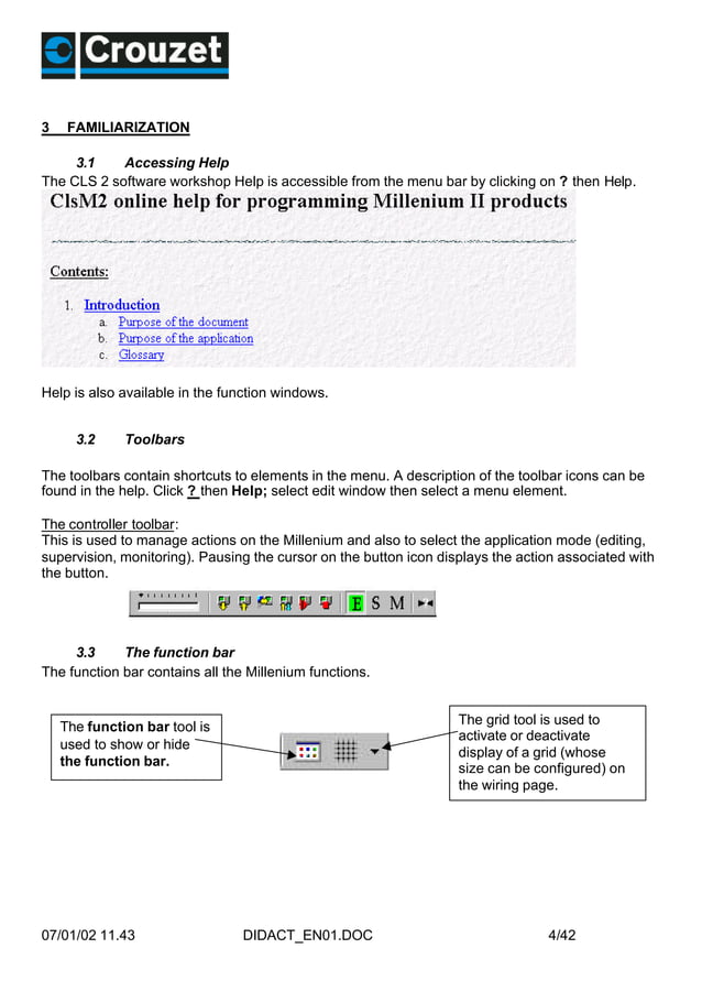 Manual de programacion PLC Crouzet Millenium | PDF