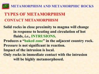 Metamorphic and types of the Metamorphism | PPT