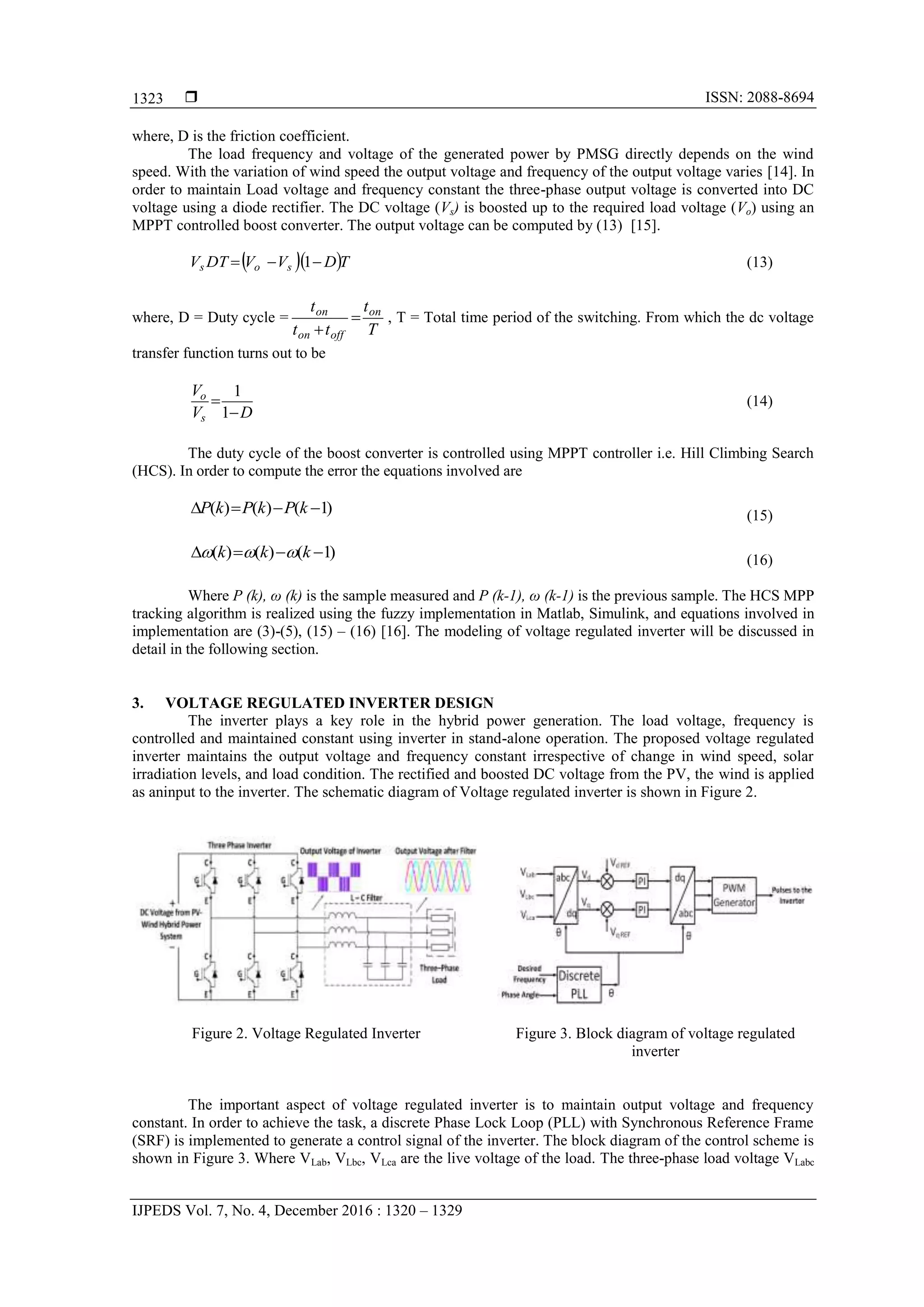 A Discrete PLL Based Load Frequency Control of FLC-Based PV-Wind Hybrid Power System with Real ...