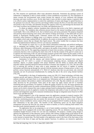 Sensor and internet of things based integrated inundation mitigation ...