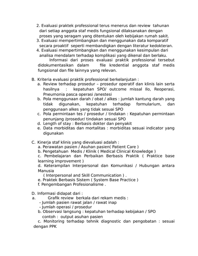 312995667 panduan-proses-evaluasi-kinerja-staf-medis | PDF