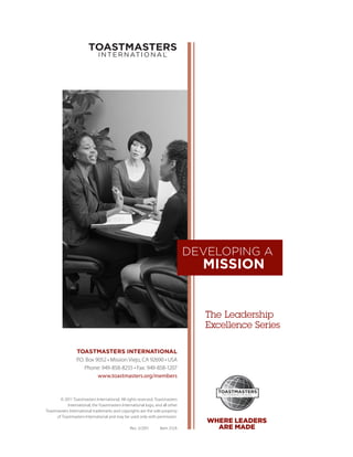 Developing a Mission (PDF) | PDF