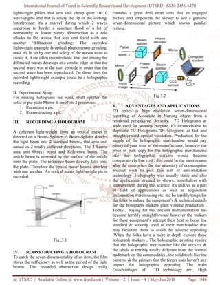 A Study on Designing 7D Holography | PDF | 3-D Graphics | Computer ...