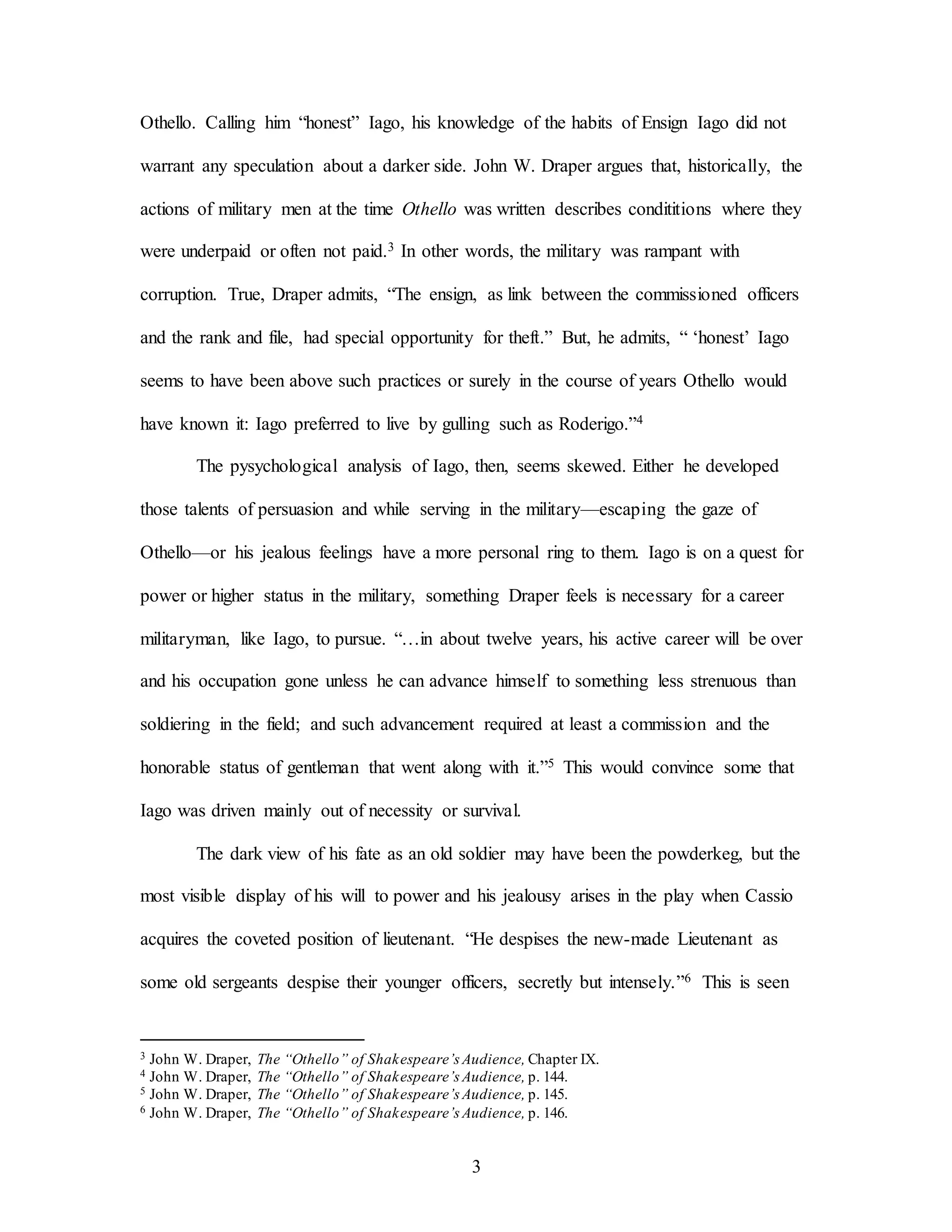 Iago and Will to Power sample | DOCX | Sci-fi and Fantasy | Hobbies ...