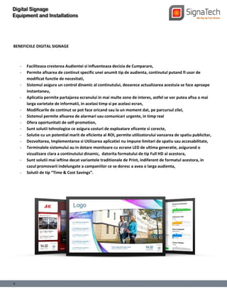 Digital Signage - Prezentare | PDF