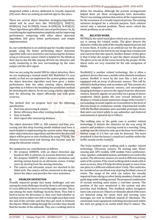 Godeye An Efficient System for Blinds | PDF