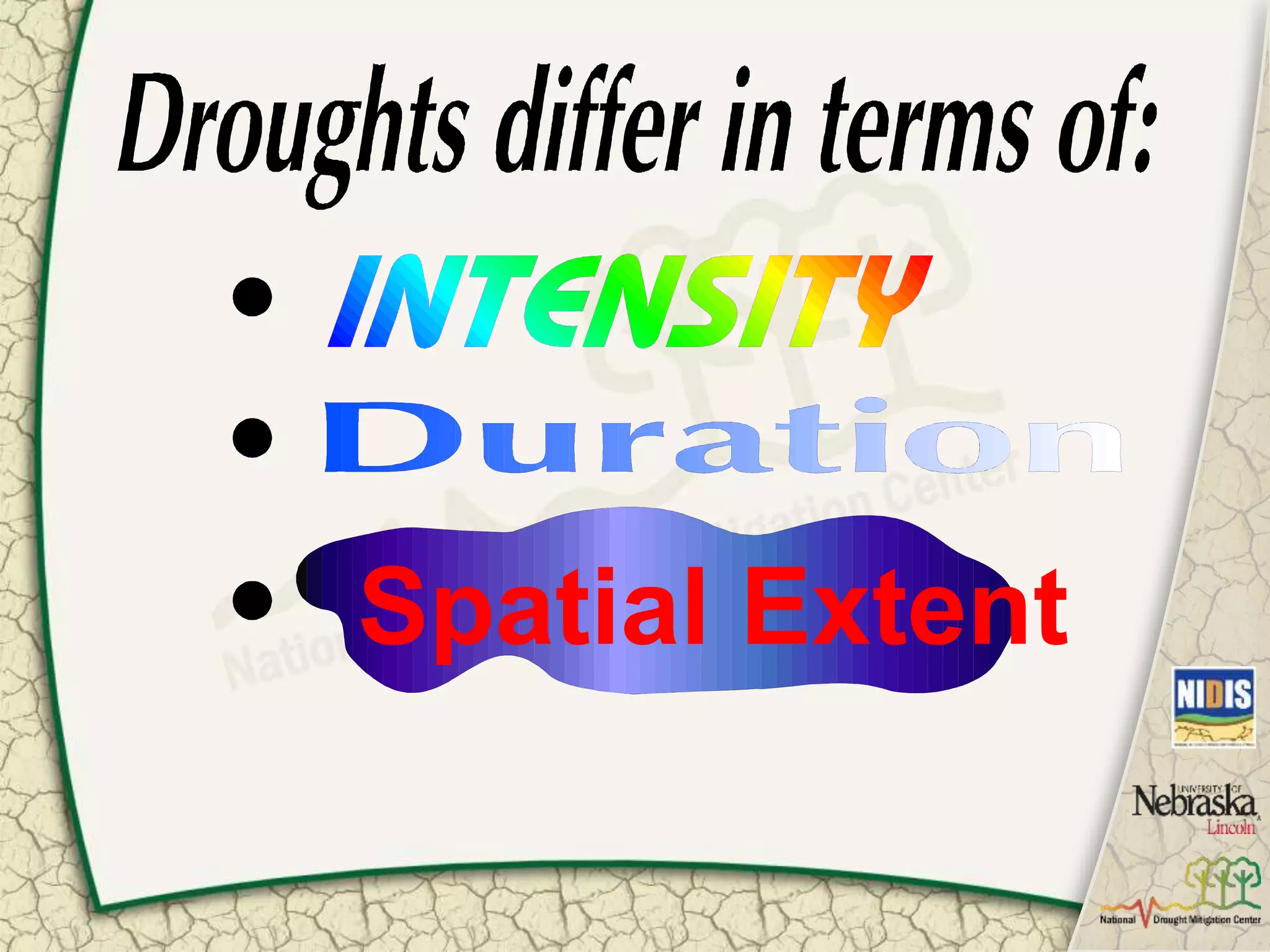 Overview Of Drought Indicators And Their Application In The Context Of A Drought Early Warning