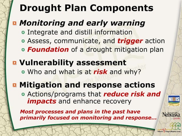Overview Of Drought Indicators And Their Application In The Context Of A Drought Early Warning