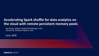 Accelerating Apache Spark Shuffle for Data Analytics on the Cloud with Remote Persistent Memory ...