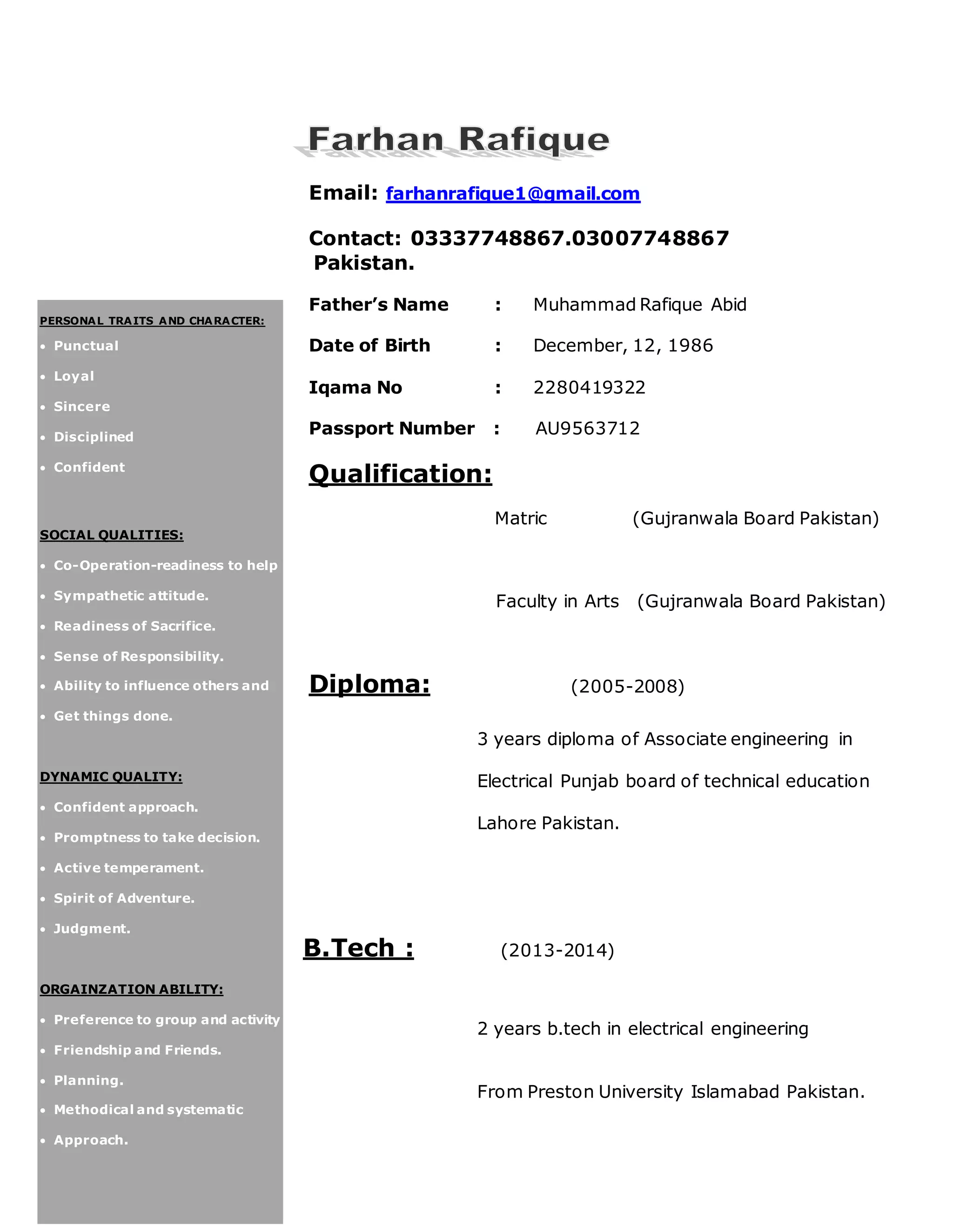 Farhan Rafique | DOC