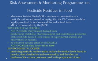 Pesticide Residues in Food -reasons | PPTX