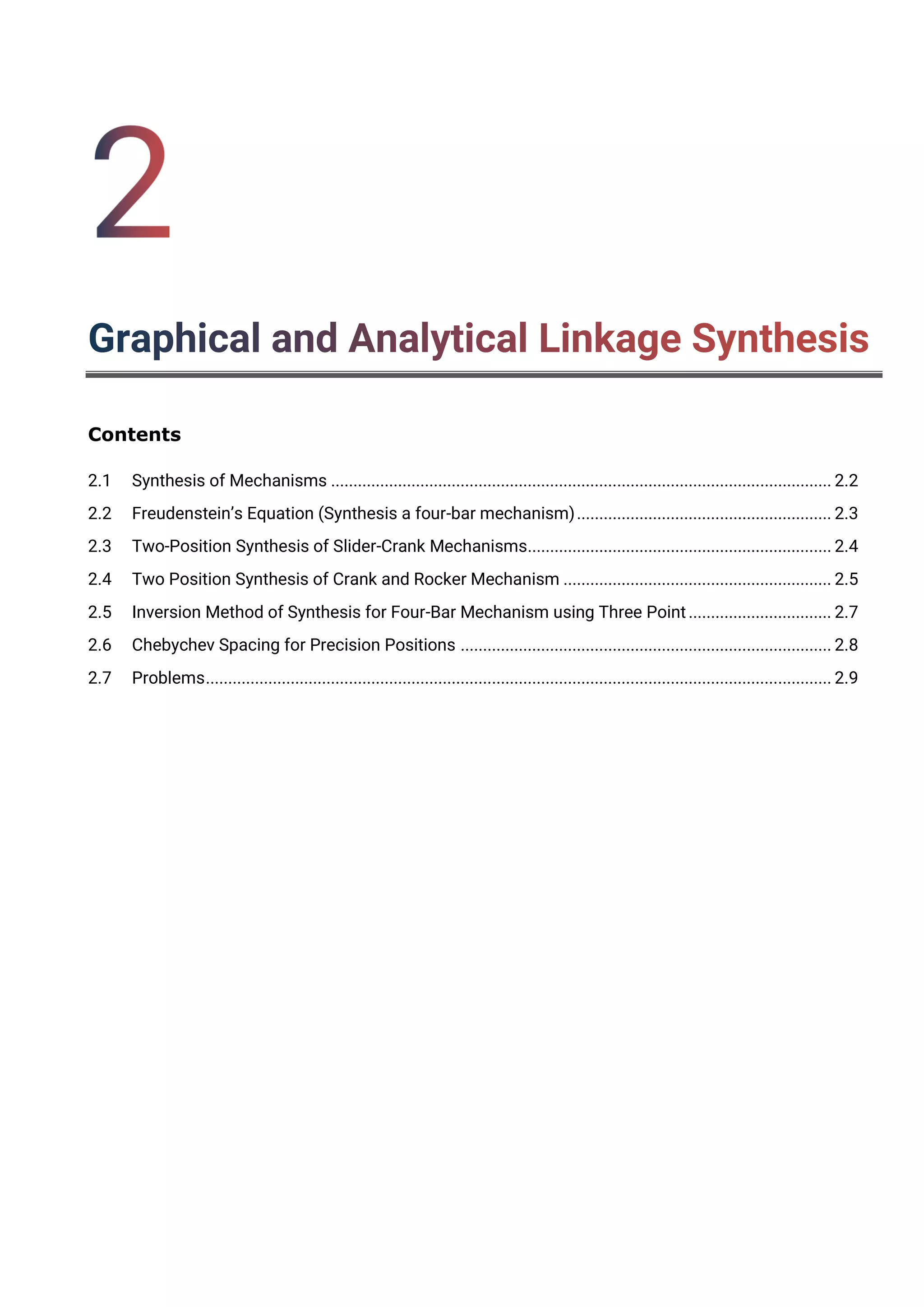 3131906 - GRAPHICAL AND ANALYTICAL LINKAGE SYNTHESIS | PDF