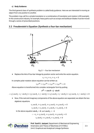 3131906 - GRAPHICAL AND ANALYTICAL LINKAGE SYNTHESIS | PDF